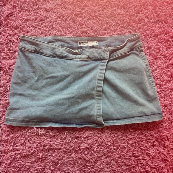 Garage | Shorts | Garage Denim Wrap Mini Skort | Poshmark